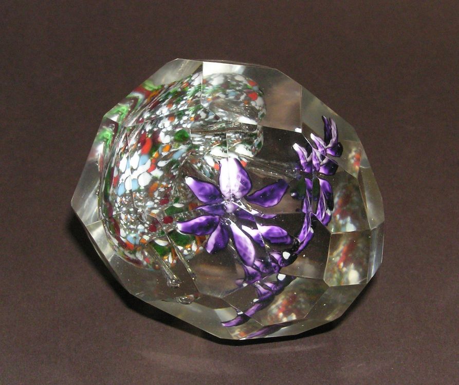 ANTIKER FACETTIERTER PAPERWEIGHT BRIEFBESCHWERER (Gebraucht) in ...
