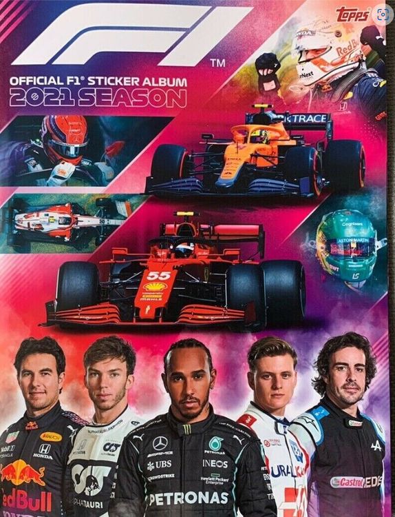 Official F1 Stickers 2021 Season Sammelbilder Sticker Formel | Kaufen ...