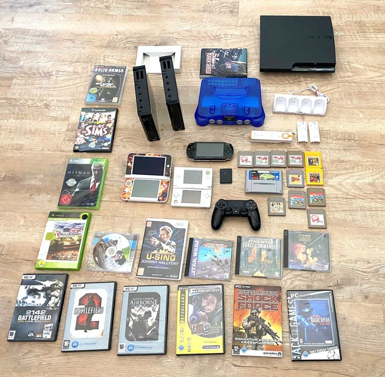 42 Konsolen + Games N64 PSP Game Boy PS3 Wii PC PS3 3DS DS | Kaufen auf ...