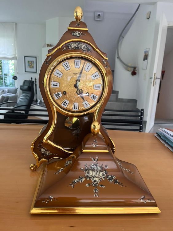 Le Castel Pendule „Duchesse“ – 68 cm – Cognac – revidiert (Neu (gemäss ...