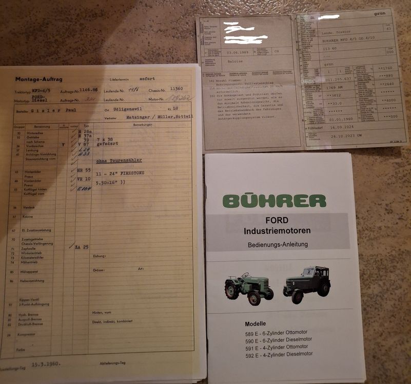 Traktor Bührer MFD 4/5 (Gebraucht) in Wittinsburg für CHF 1225 – nur ...