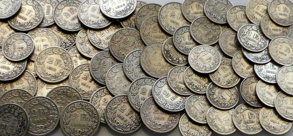 0,56kg (15oz fine) 2.- Silbergeld, min. 100Jahre und älter ! | Kaufen auf Ricardo