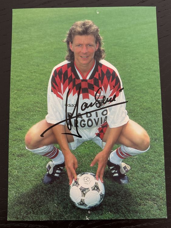 Jeff Saibene signierte Autogrammkarte FC Aarau (Gebraucht) in Uetendorf für CHF 5 – mit ...