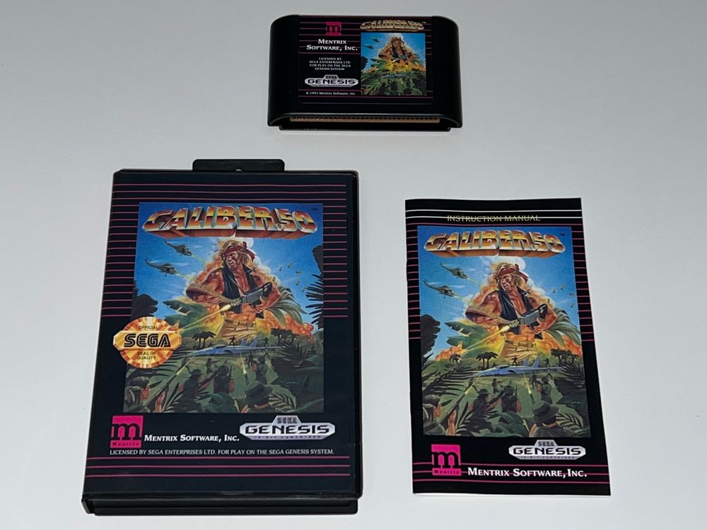 Sega Mega Drive/Genesis Spiel - Caliber.50/Caliber 50 (OVP) (Gebraucht ...
