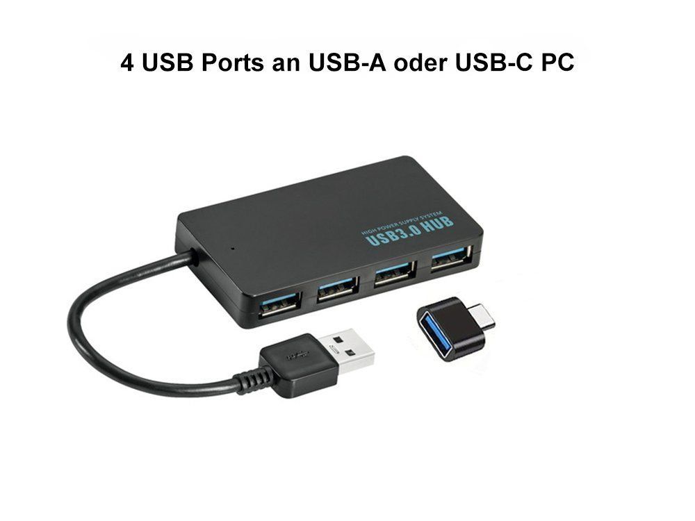 Power Adapter 5V, 2A & USB-A to 3.5 x 1.35 mm Kabel, 1m (Neu und ...