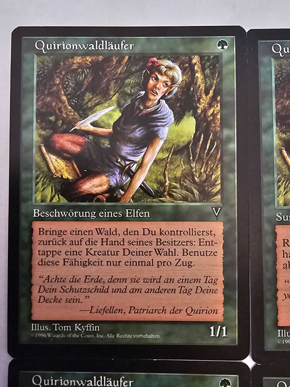 Magic The Gathering: 4 x Quirionwaldläufer Selten! (Gebraucht) in Wisen ...
