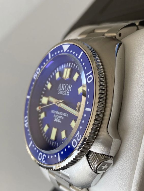Montre AKOR Automatique Blue Sea De Plongée 300m Neuf Homme | Kaufen ...