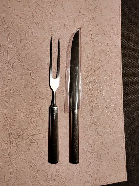 Fleischgabel und ein Messer von Hugo Pott | Kaufen auf Ricardo