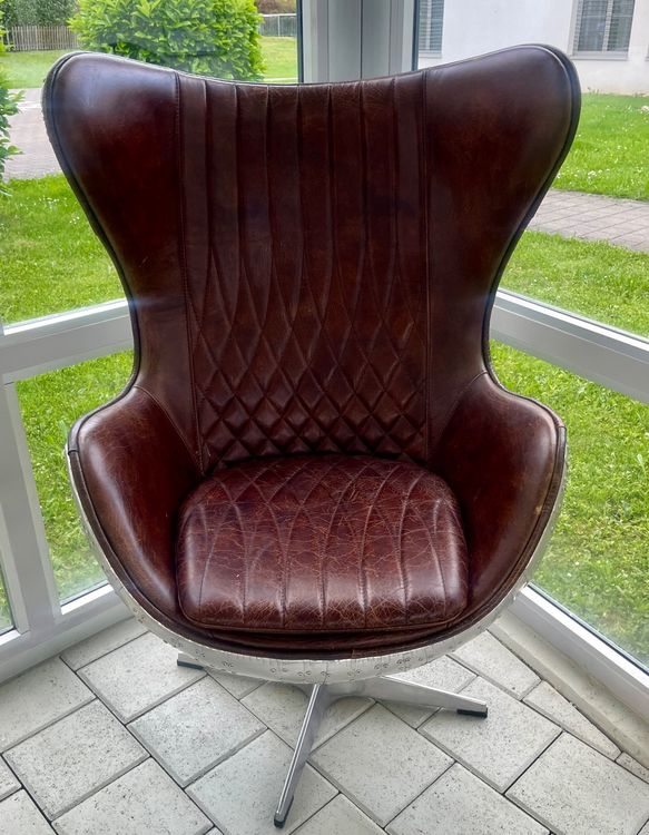 Egg Chair Lounge Design Sessel Aviator Drehsessel NP 2000€ | Kaufen auf ...