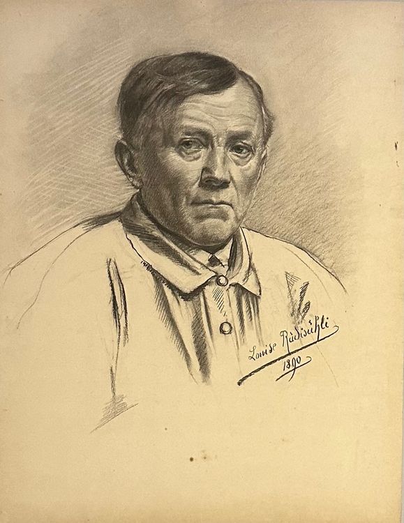 Louise Rüdisühli (1867-1928) Kohlezeichnung Von elne Mann (Gebraucht) in Root für CHF 19 – mit ...