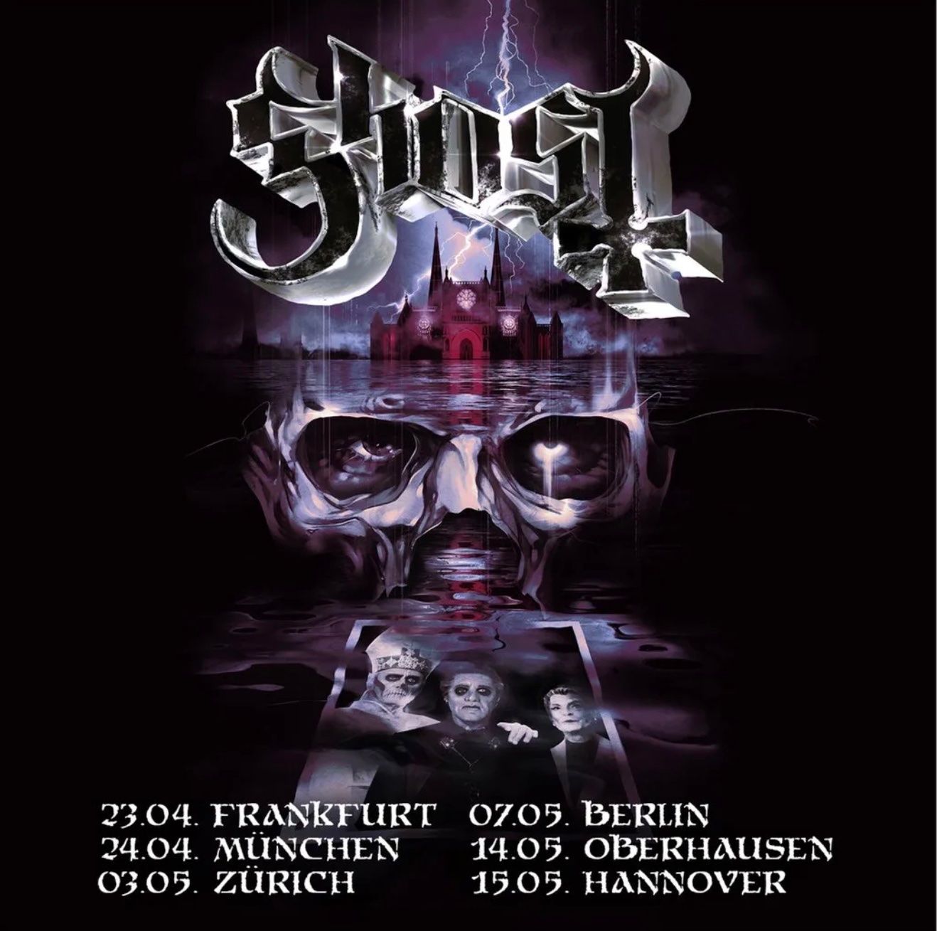 2 GHOST PREMIUM SITZ, Neu 225.—, Ticket Zürich Hallenstadion (Neu (gemäss Beschreibung)) in ...