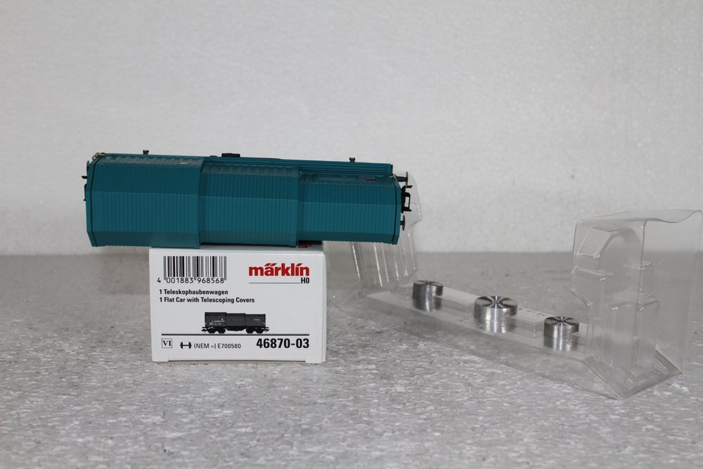 Märklin 46870-03 SBB Teleskophaubenwagen mit 3 Blechcoils | Kaufen auf ...