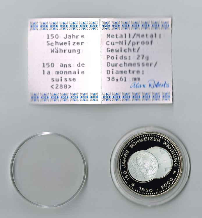 1994_20.00 Gedenkmünze Teufelsbrücke_Münze auf Medaille Zert (Neu (gemäss Beschreibung)) in ...