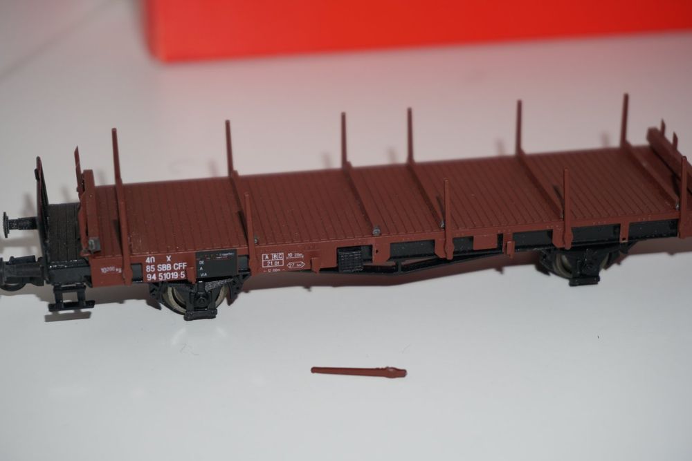 AKU 1038B - SBB Schwellentransportwagen H0/DC (Gebraucht) in Matten b ...