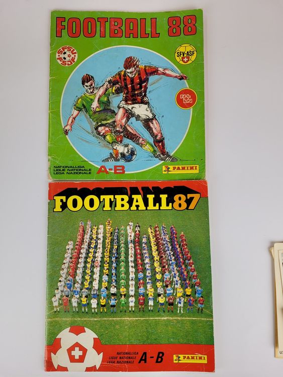 Panini Football 87 + 88 Album / Nationallige / YB | Acheter sur Ricardo