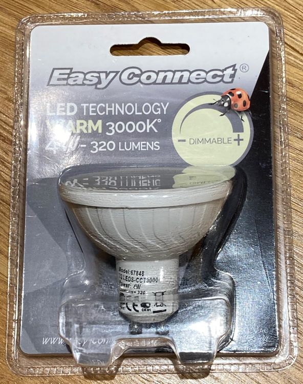 Easy-Connect LED-Lampe dimmbar 4 W / 320 Lumes (Neu und ...