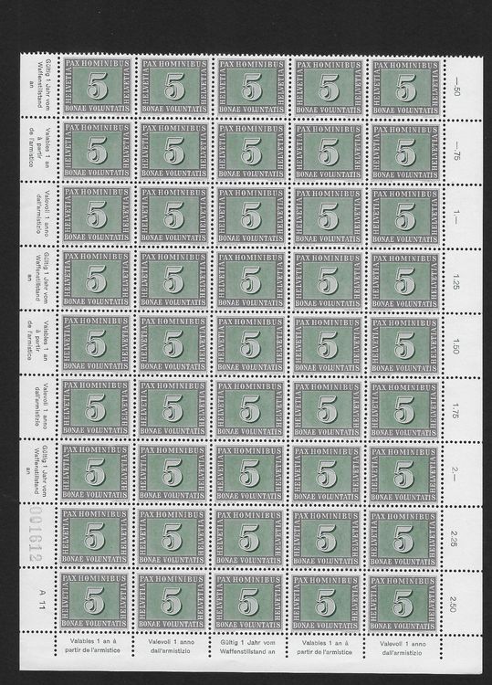 Bogenteil 262 mit Platten-/Rasterfehler (Neu (gemäss Beschreibung)) in Egliswil für CHF 6 – mit ...