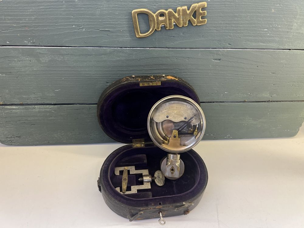 Antiker Manometer mit Originalbox & Schlüssel / Selten! (Gebraucht) in ...