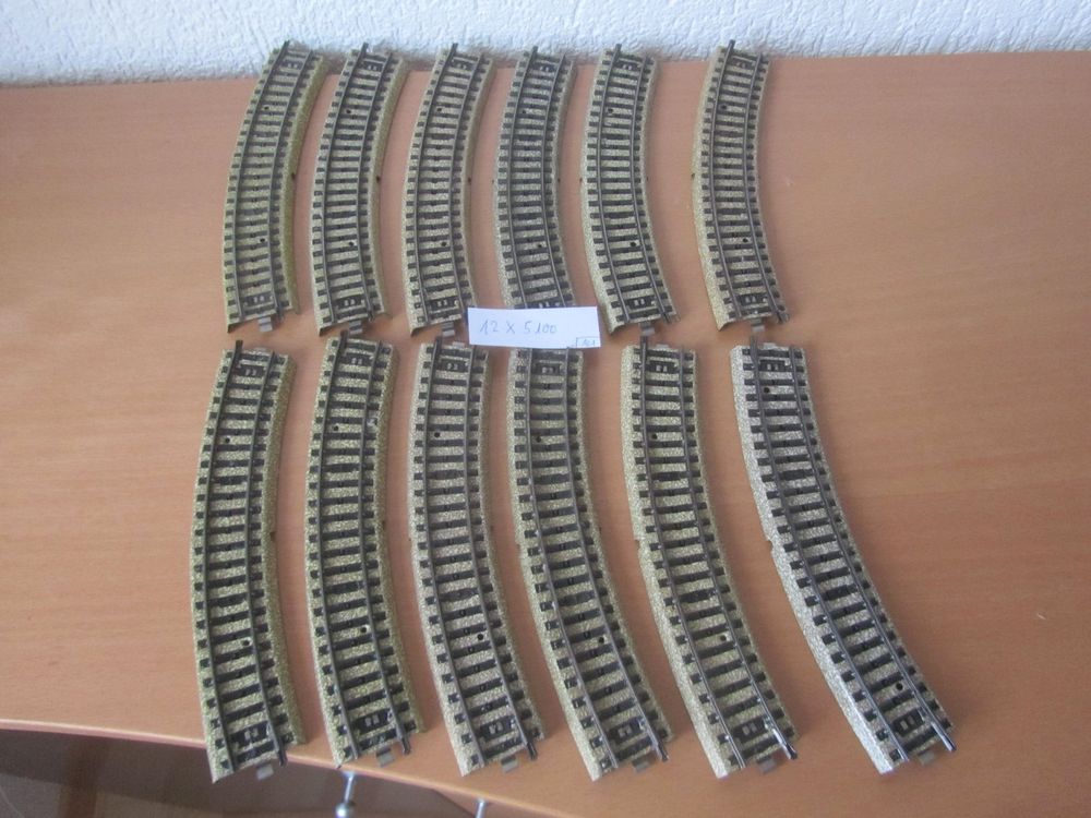 Märklin HO 12 x 5100 voie courbe - Gebogenes M-Gleis | Kaufen auf Ricardo