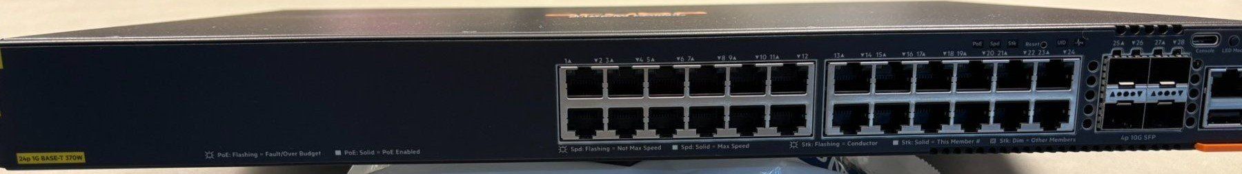 JL725A: HPE Aruba 6200F Switch, 24G, 4 SFP+ Ports, PoE 370 (Neu und ...
