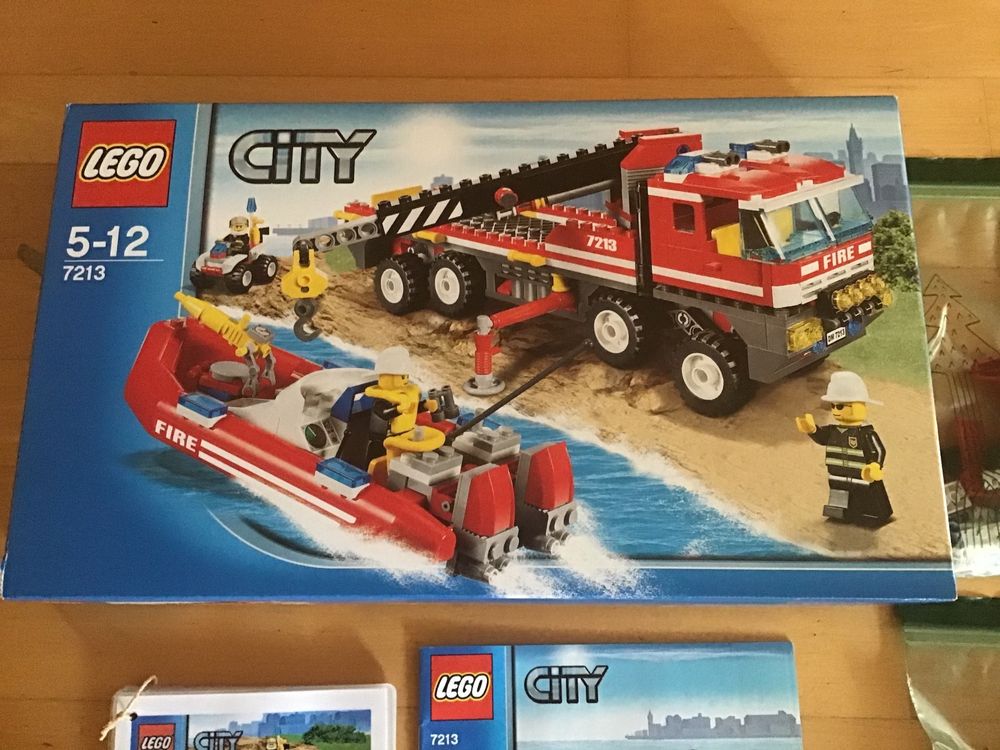 Lego City 7213 - Feuerwehrtruck mit Löschboot | Kaufen auf Ricardo
