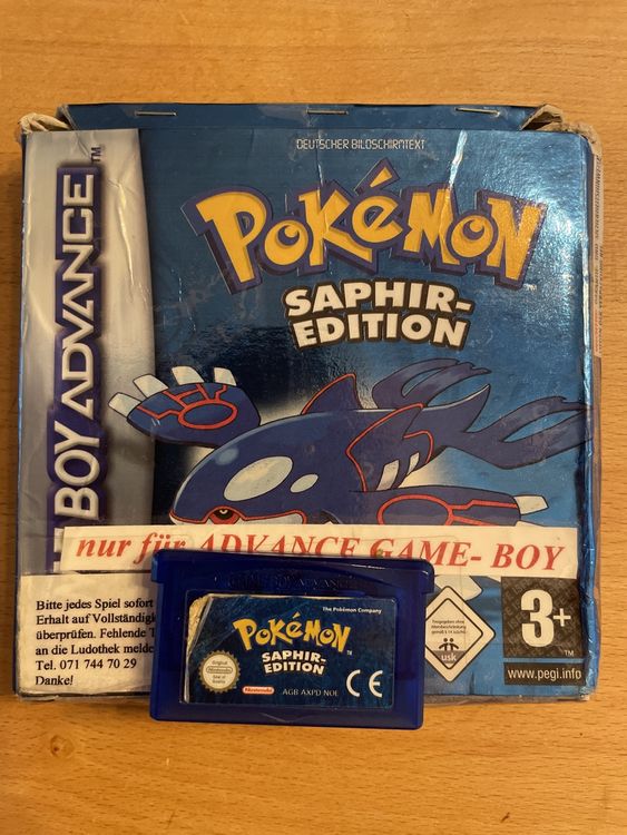 Pokémon Saphir Edition Gameboy Advance Game (Gebraucht) in Würenlingen ...