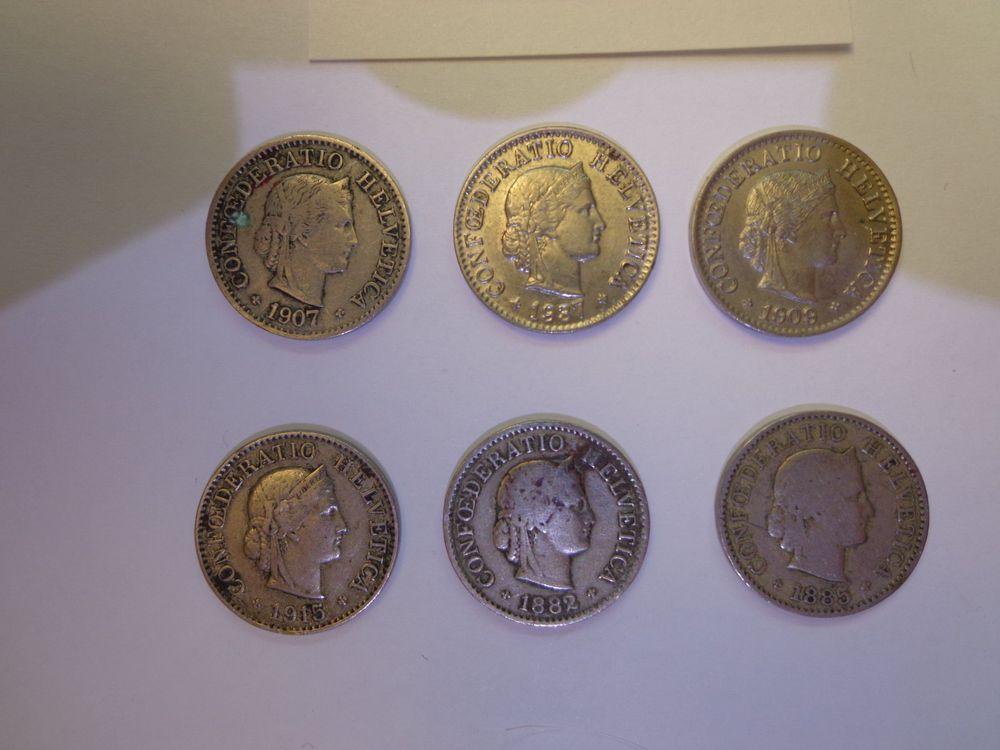 Münzen, Geld, Rappen, Franken, Sammlung, Antik (Gebraucht) in Andeer für CHF 10 – mit Lieferung ...