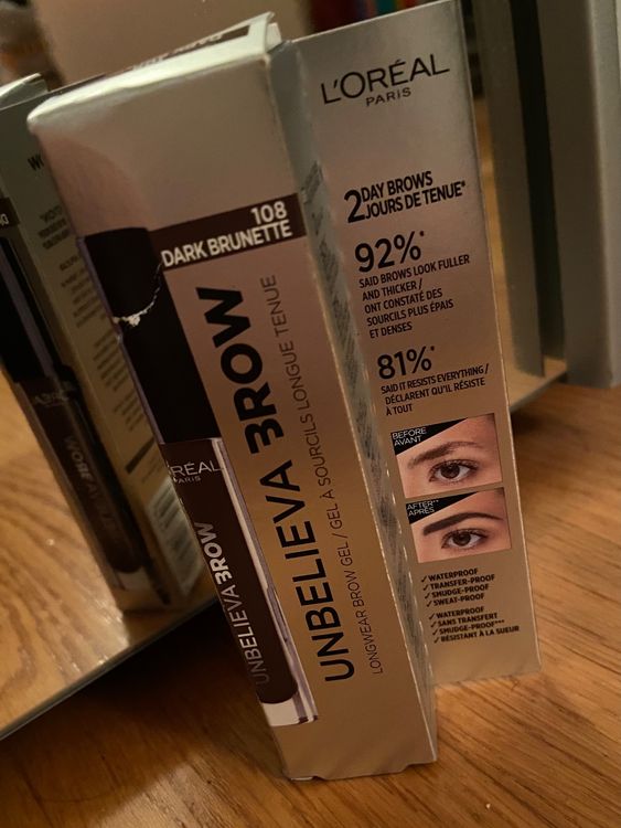 L'Oréal Paris UnbelievaBrow Augenbrauen-Gel 108 Dark Brunett (Neu und originalverpackt) in ...