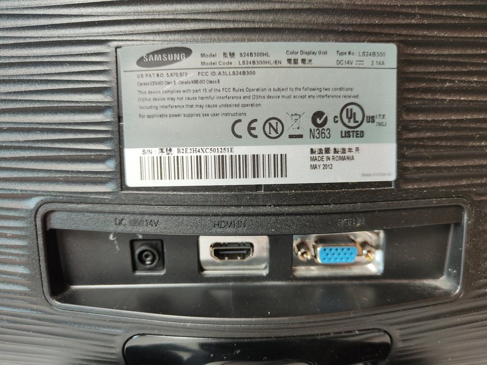 Samsung SyncMaster S24B300 (Gebraucht) in Morgarten für CHF 7 – mit ...