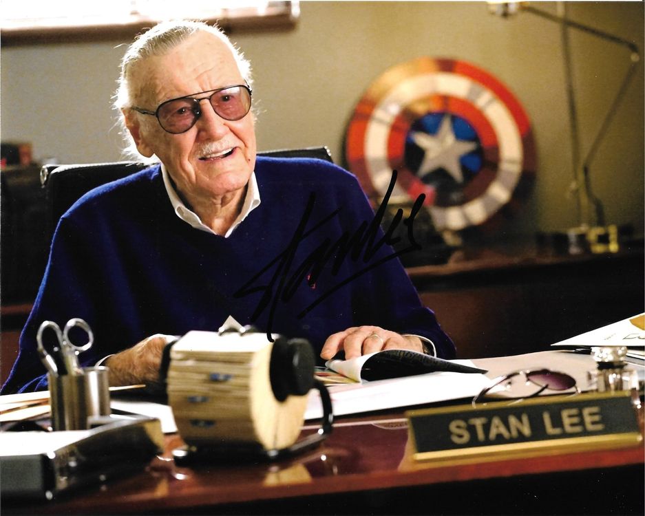 STAN LEE († 2018) *MARVEL* - handsigniert (20x25cm) mit COA (Gebraucht ...