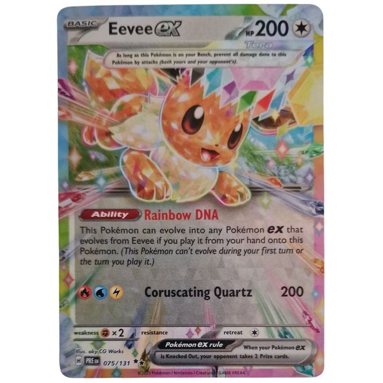 Evee Ex Prismatic Evolutions Pokemon TCG | Acheter sur Ricardo