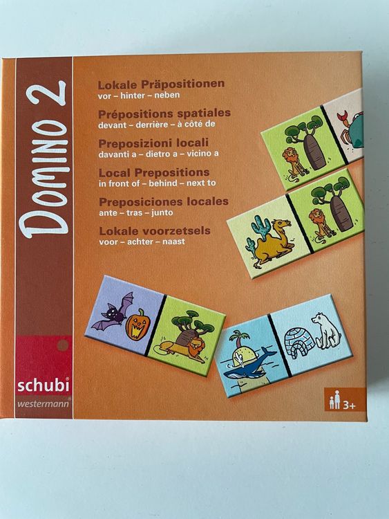 Schubi - Sprachspielbox - Domino 2 - Lokale Präpositionen (Neu (gemäss ...