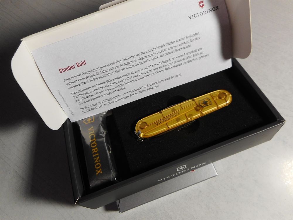 Victorinox Climber Gold Limited Edition (Neu und originalverpackt) in ...