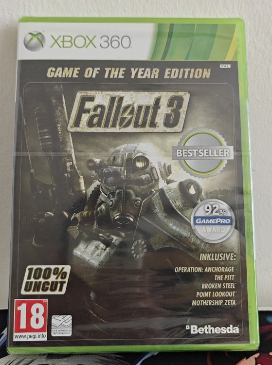 Fallout 3 GAME OF THE YEAR EDITION sealed (Neu und originalverpackt) in ...