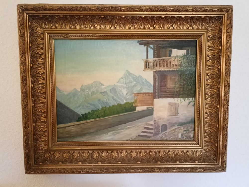 tableau artiste connu avec cadre signé | Kaufen auf Ricardo