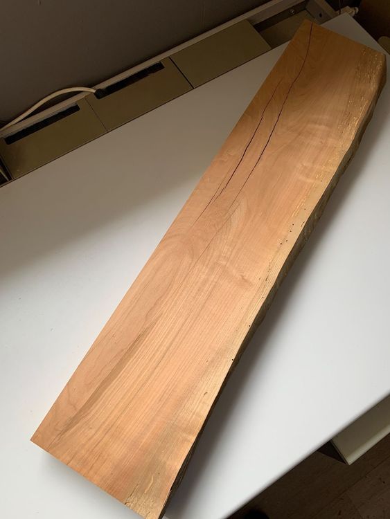 Kirschbaum Brett Holzbrett Rift gehobelt mit Wurmlöcher (Neu und ...