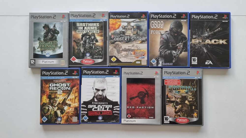 PS2 Playstation 2 Spiele 9 Stück Shooterspielen (Gebraucht) in ...