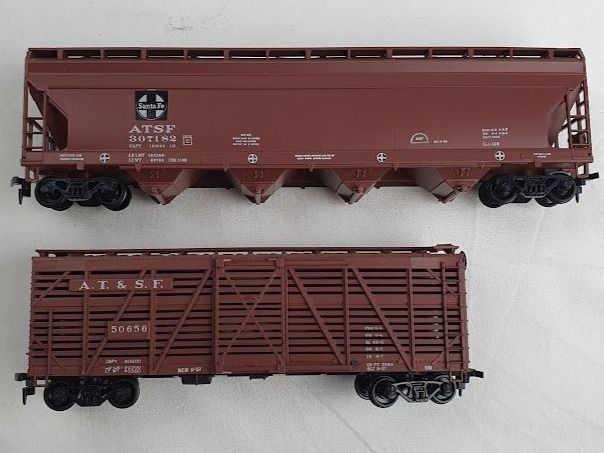 Athearn ATSF/Santa Fe Covered Hopper/Stock Car DC, H0 (Gebraucht) in ...