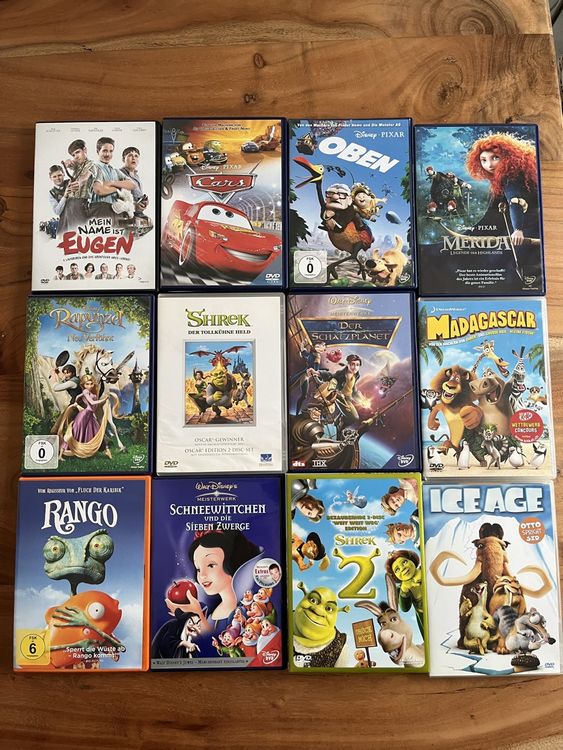 DVD-Sammlung Kategorie „Kinderfilme“ 12 Stk. Top Zustand! (Gebraucht) in Oberdorf BL für CHF 1 ...