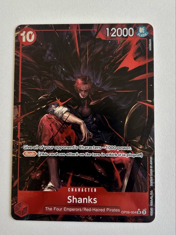 Shanks OP09-004 SR Alt Art One Piece Karte Englisch | Kaufen auf Ricardo