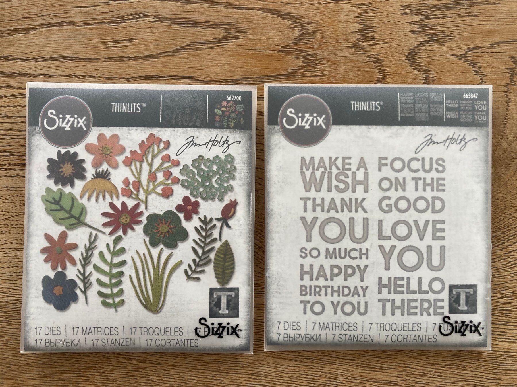 Original Sizzix Tim Holtz Thinlits Stanzformen-Set Nr. 6 (Gebraucht) in ...