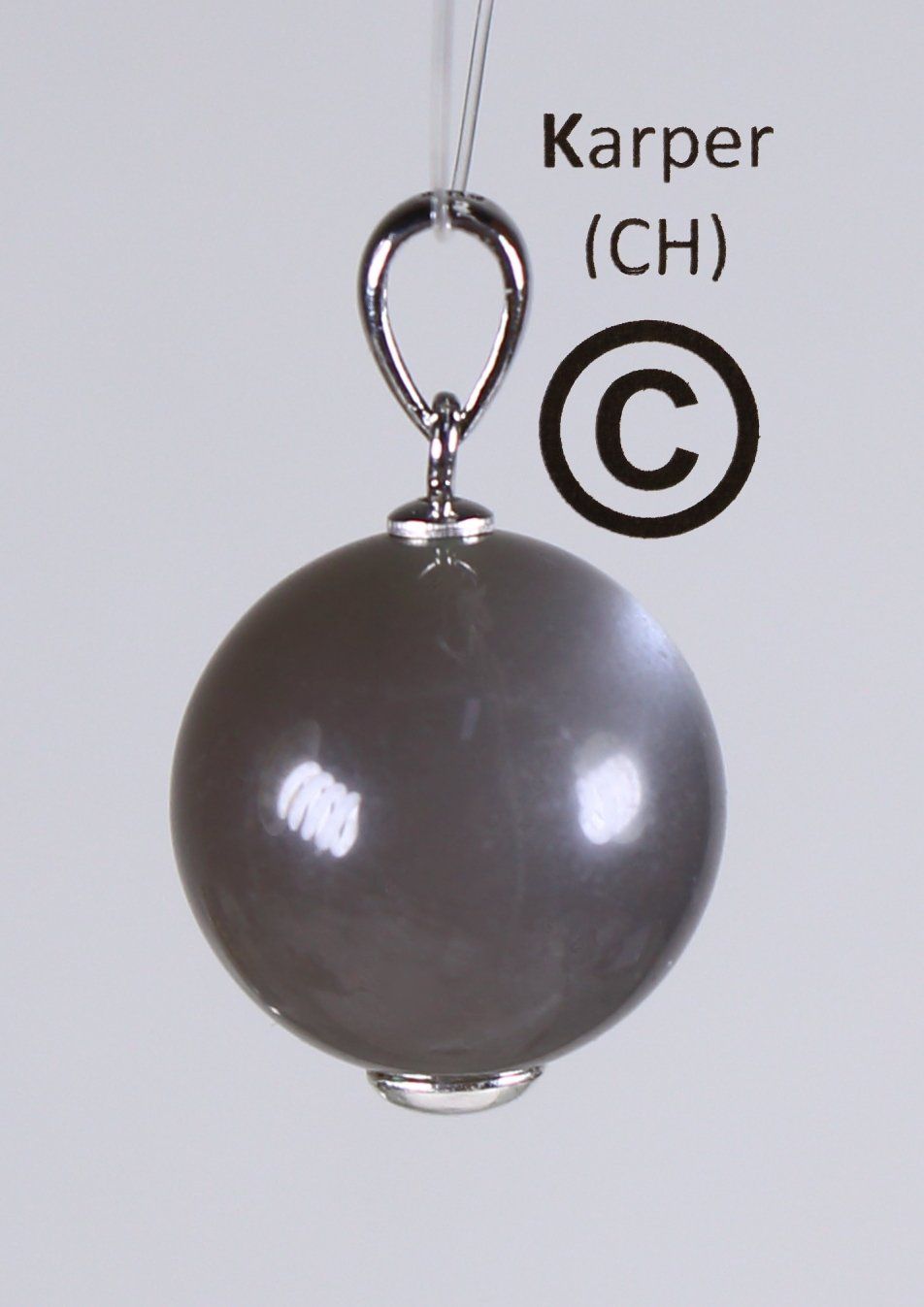 Mondstein Grau Anh. / Pendent Pierre de lune grise, S 925 (Neu und ...