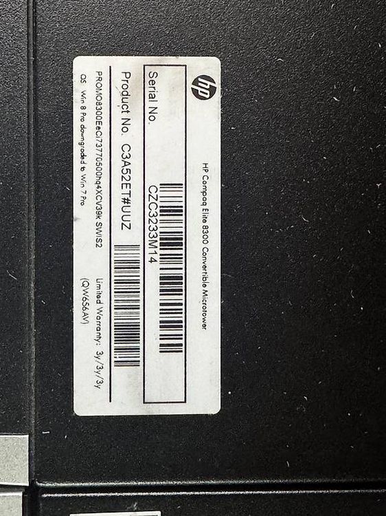 4 HP Compoq Elite 8300 Convertible (Gebraucht) in Stachen für CHF 50 ...