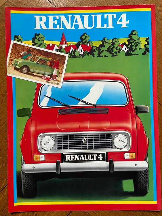 RENAULT 4 Prospekt ca 1982 1983 CH-Ausgabe deutsch brochure | Kaufen ...