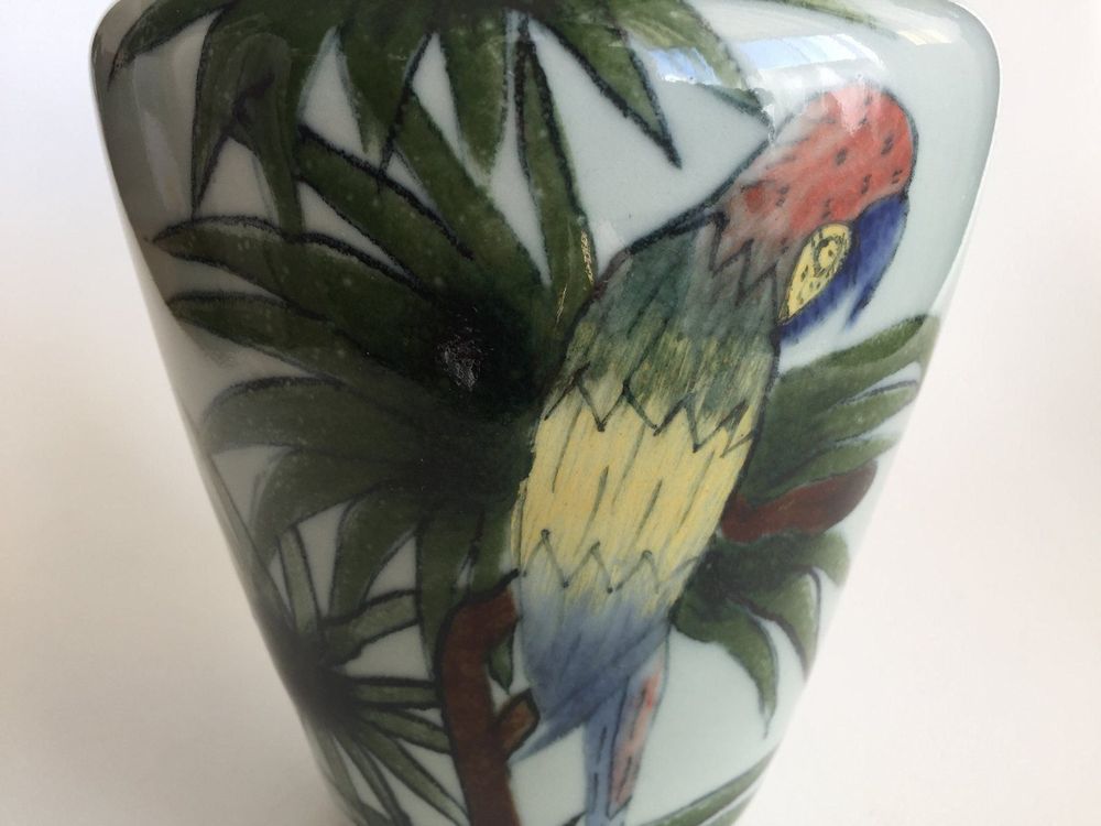Ancien vase en céramique "perroquet" / alte keramik Vase (Gebraucht) in Cossonay-Ville für CHF ...