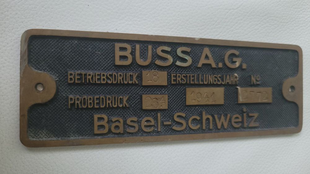 Buss AG Schild 1941 Basel Schweiz (Gebraucht) in für CHF 27 – mit ...