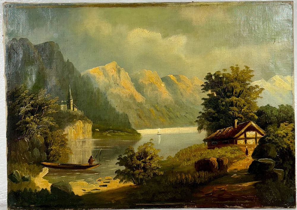 Auguste KUNZ (1861-1915) Grosse Landschaft Gemälde (Gebraucht) in Root ...