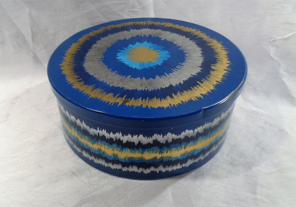 Blechdose 70er Jahre blau / Anita Wangel ab Fr. 8.- | Kaufen auf Ricardo