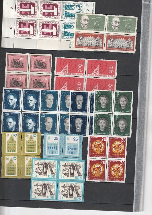 69/LOT DDR VIERERBLOCKS AB1950 ** (Neu (gemäss Beschreibung)) in Hirschthal für CHF 1 – mit ...