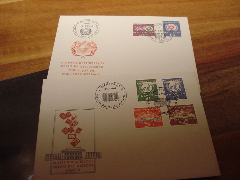 2 FDC Nations Unies, 1962 und 1963 | Kaufen auf Ricardo